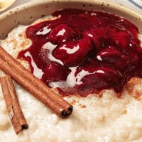 Condensed Milk Rice Pudding {Without Eggs}