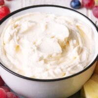 Philadelphia Cream Cheese Fruit Dip {4 Ingredients}
