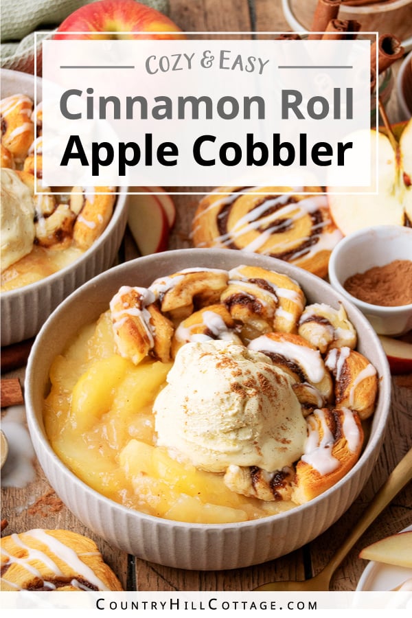 Cinnamon Roll Apple Cobbler