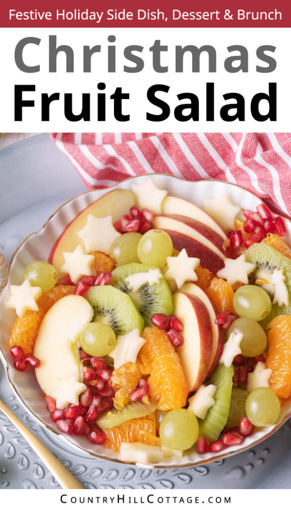 Christmas Fruit Salad {20 Min Recipe}