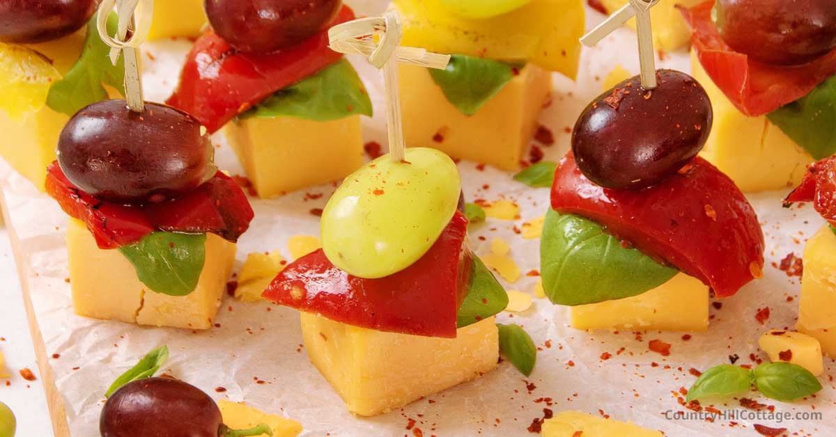 Cheese Skewers {Easy 10-Min Appetizer}