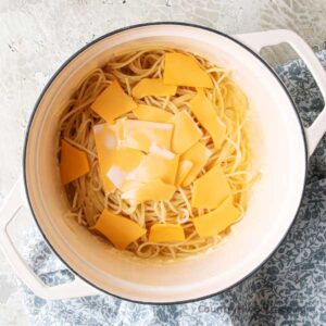 Spaghetti Mac and Cheese {Easy 1 Pot Recipe}