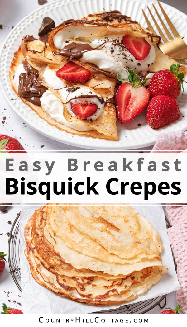 Bisquick Crepe Recipe {Easy 4-Ingredient Recipe}