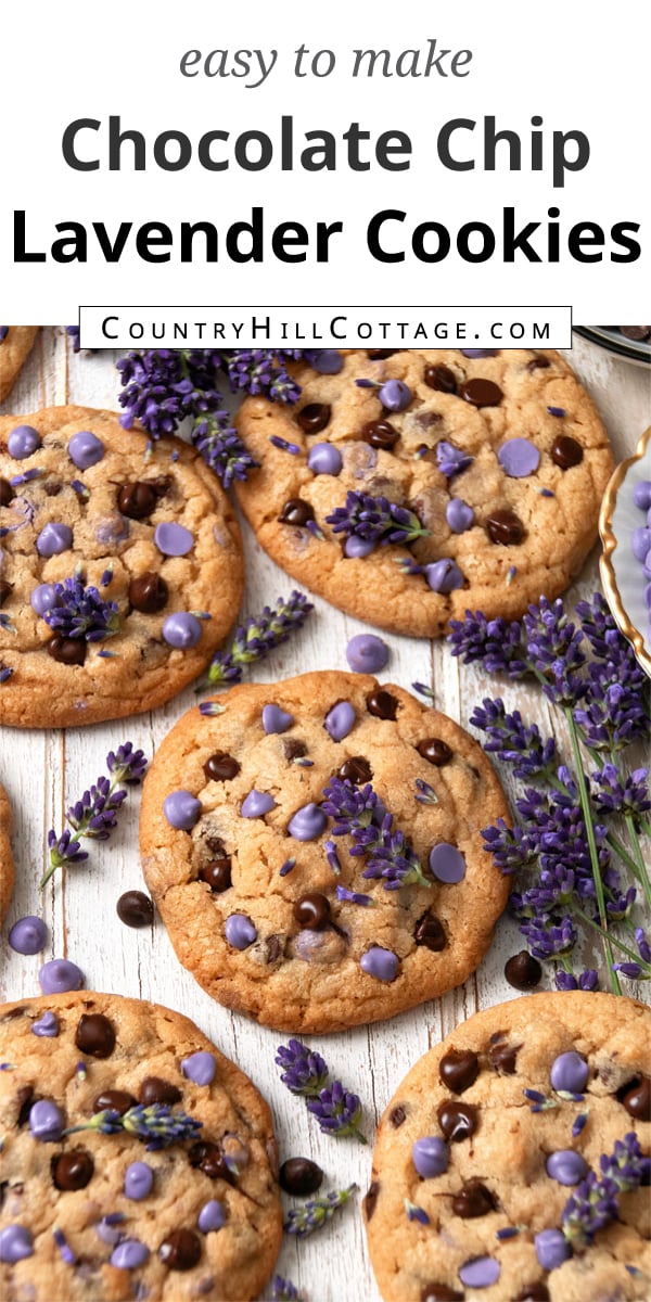 Lavender Chocolate Chip Cookies