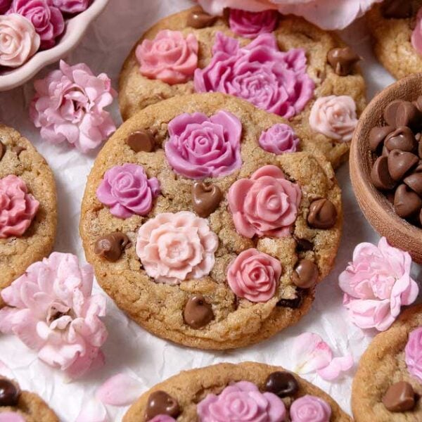 Rose Chocolate Chip Cookies