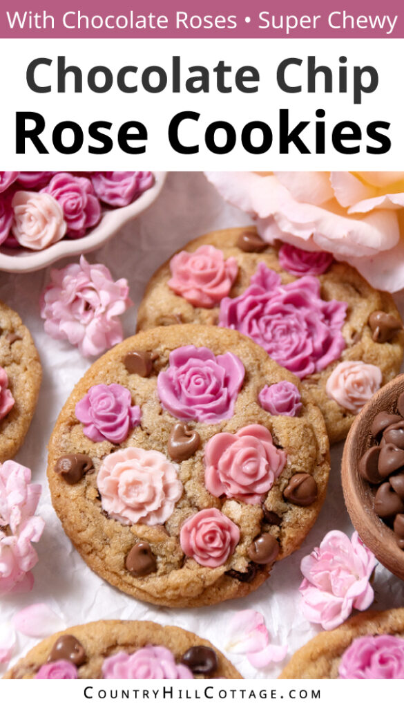 Rose Chocolate Chip Cookies