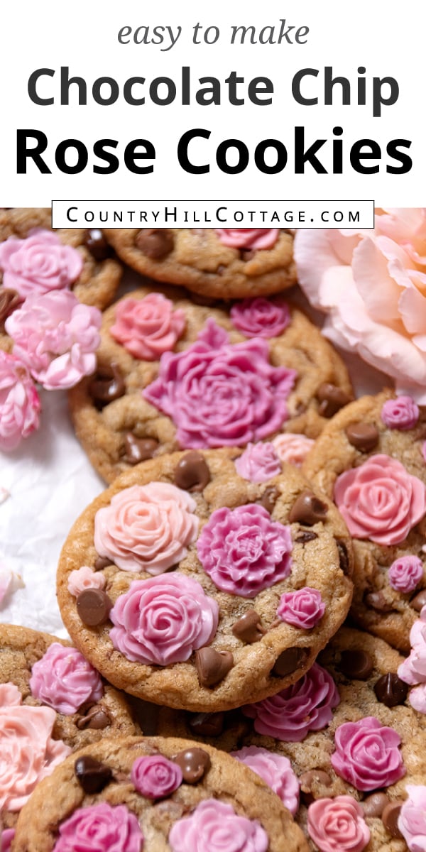 Rose Chocolate Chip Cookies